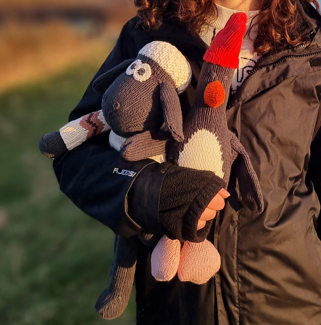 Hand Knitted Wallace and Gromit Character Soft Toys - Etsy