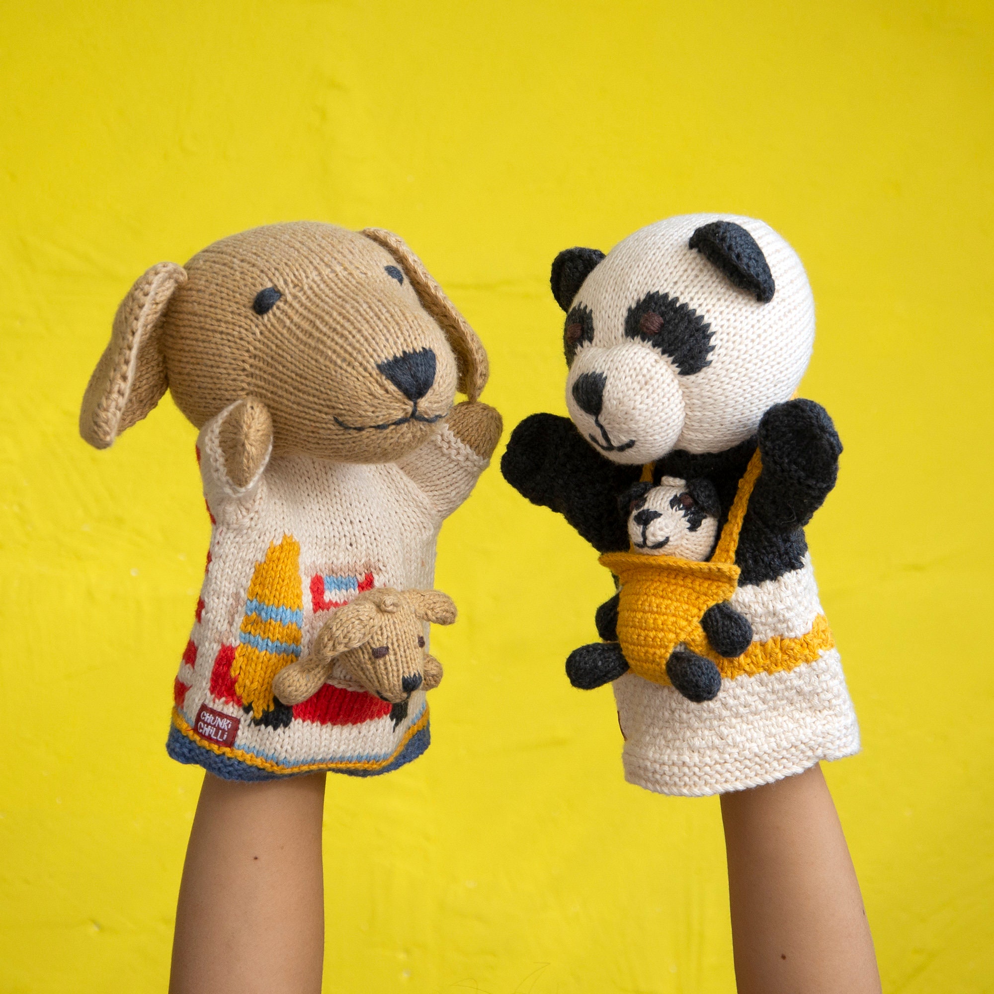 Hand Knitted Pocket Puppet and Soft Toy - Etsy UK