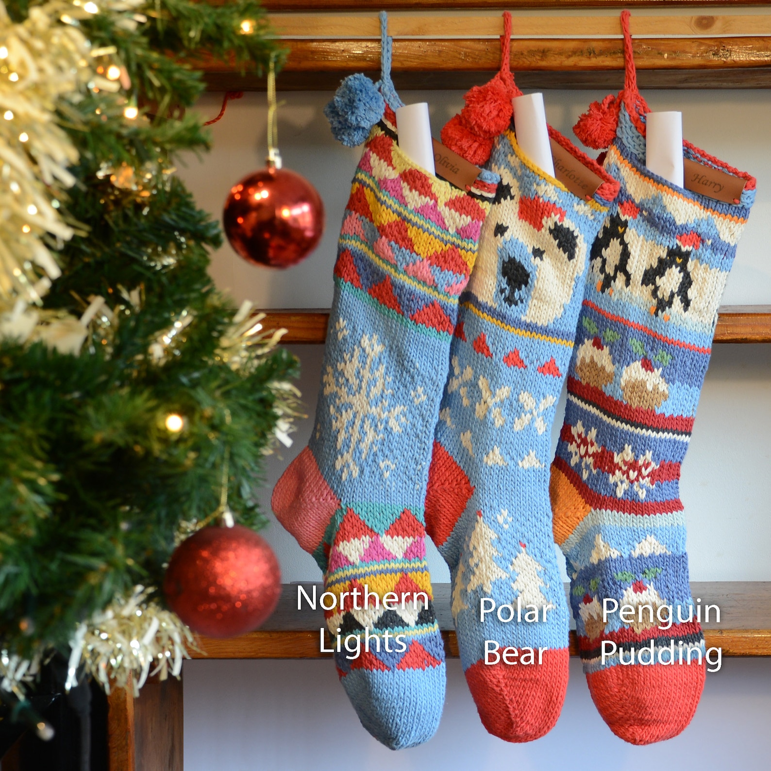 Personalized Traditional Christmas Stocking Hand Knit - Etsy