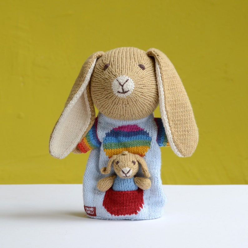 Hand Knitted Pocket Puppet and Soft Toy - Etsy UK