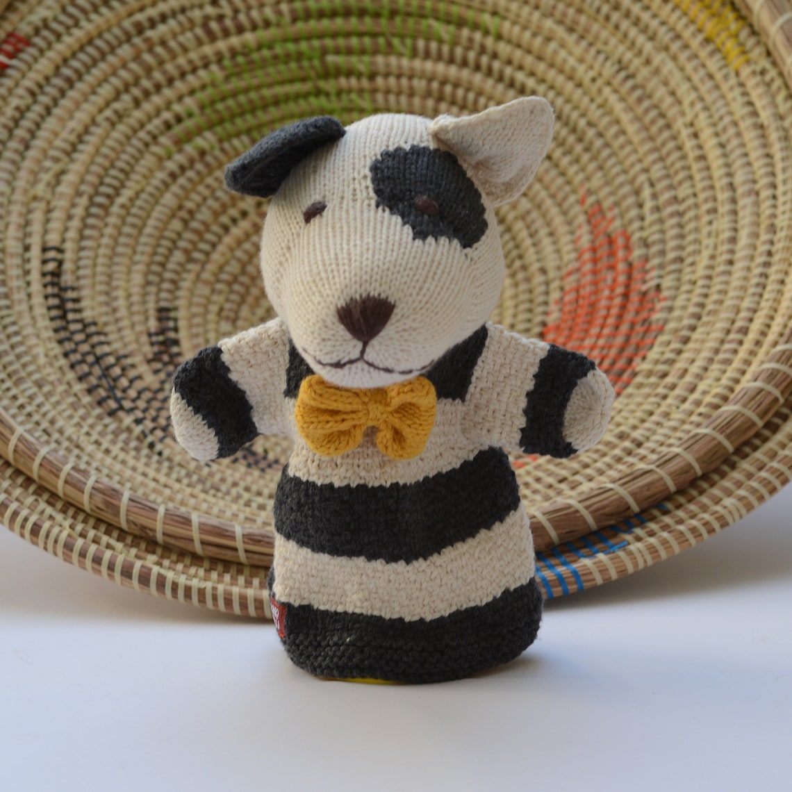 Hand Knitted Hand Puppet in Organic Cotton - Etsy
