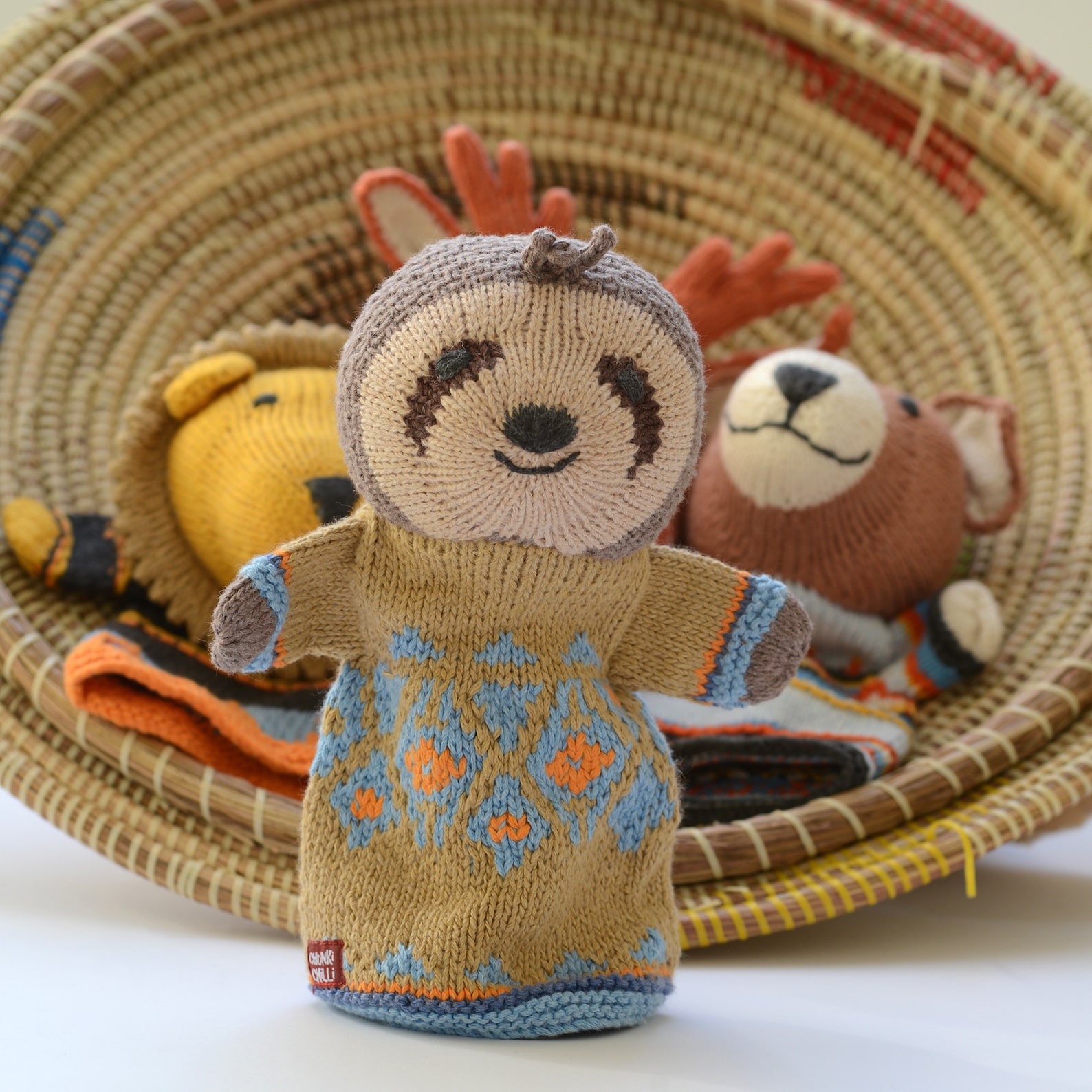 Hand Knitted Puppets in Organic Cotton - Etsy