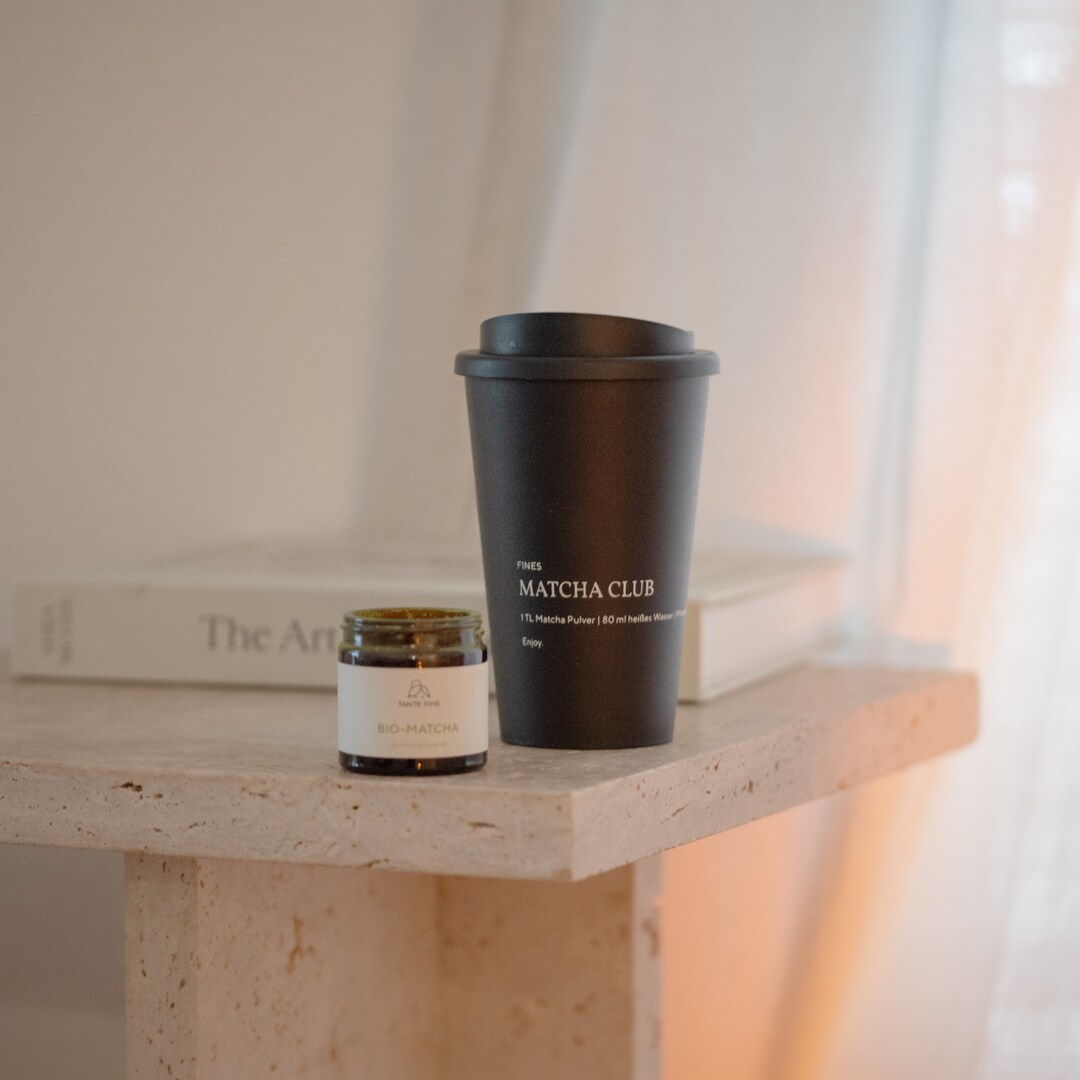 MATCHA TO GO Set With Organic Matcha and Thermal Mug Matcha Latte Set ...