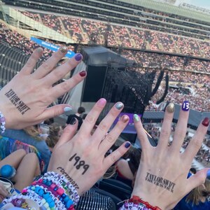 Taylor Swift Eras Tour Temporary Tattoo Eras Tour Logo Taylor Swift ...