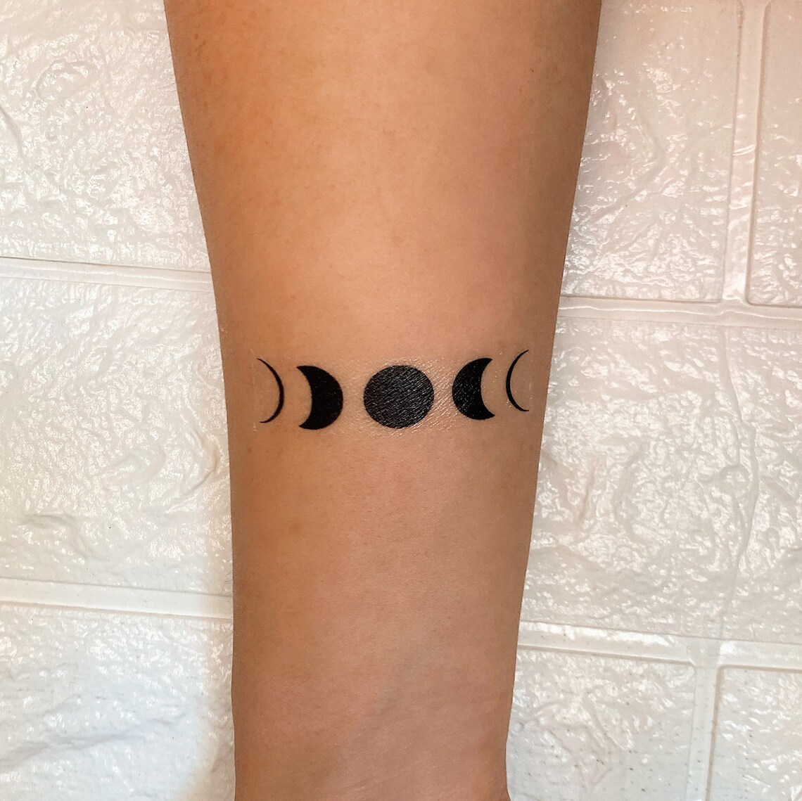 Moon Phases Temporary Tattoos Set of 2 - Etsy