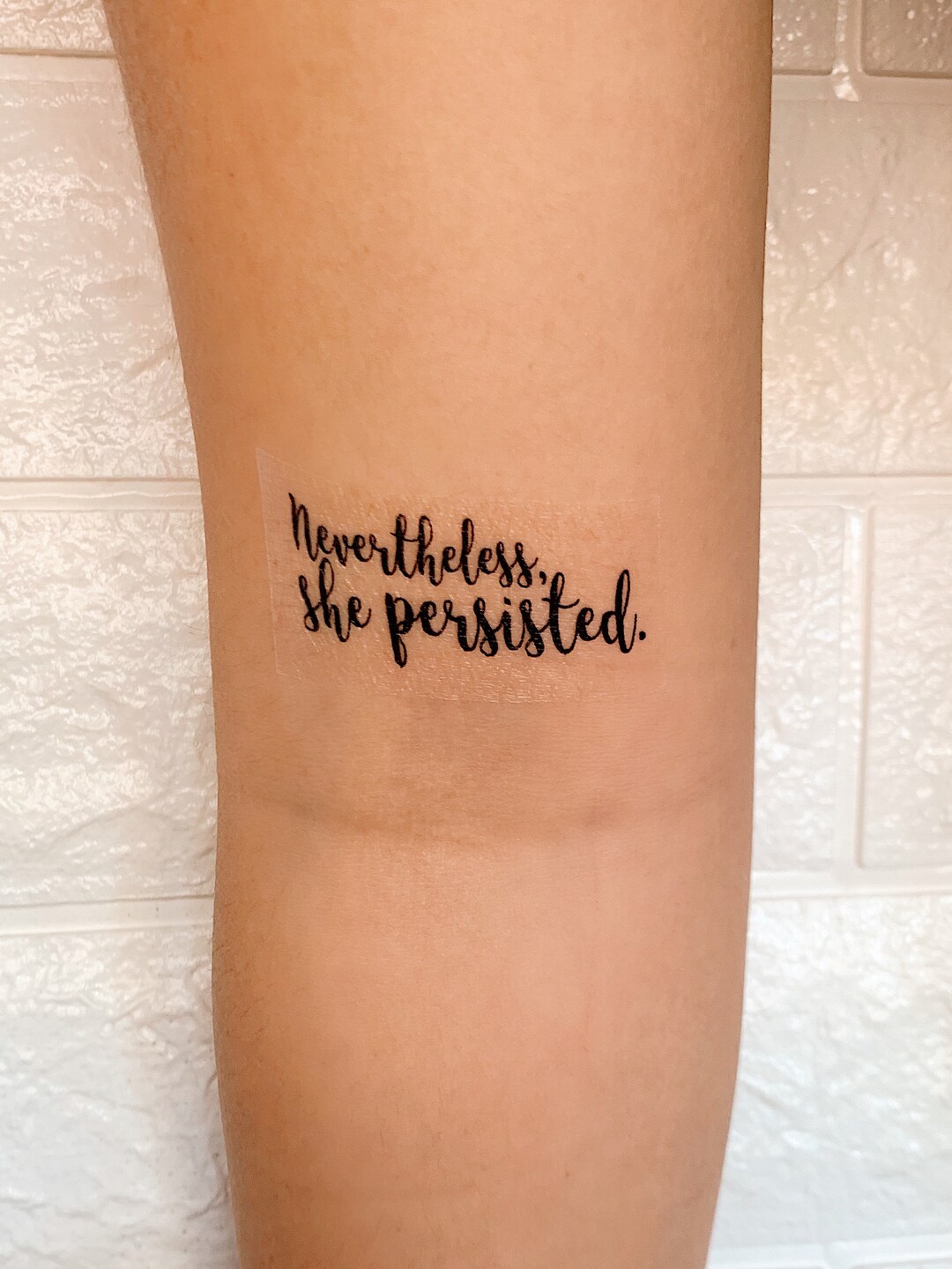 Nevertheless She Persisted Temporary Tattoos Elizabeth - Etsy