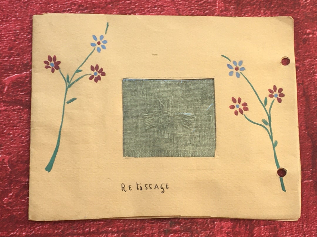 Vintage Embroidery-couture-resumption Stoppage on Rolled Sheet ...