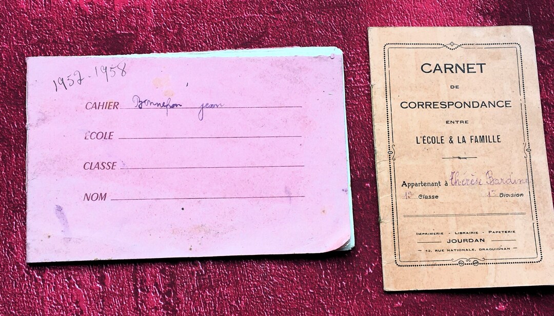 Notebook School of Cogolin France Correspondence Notebook Recitations ...