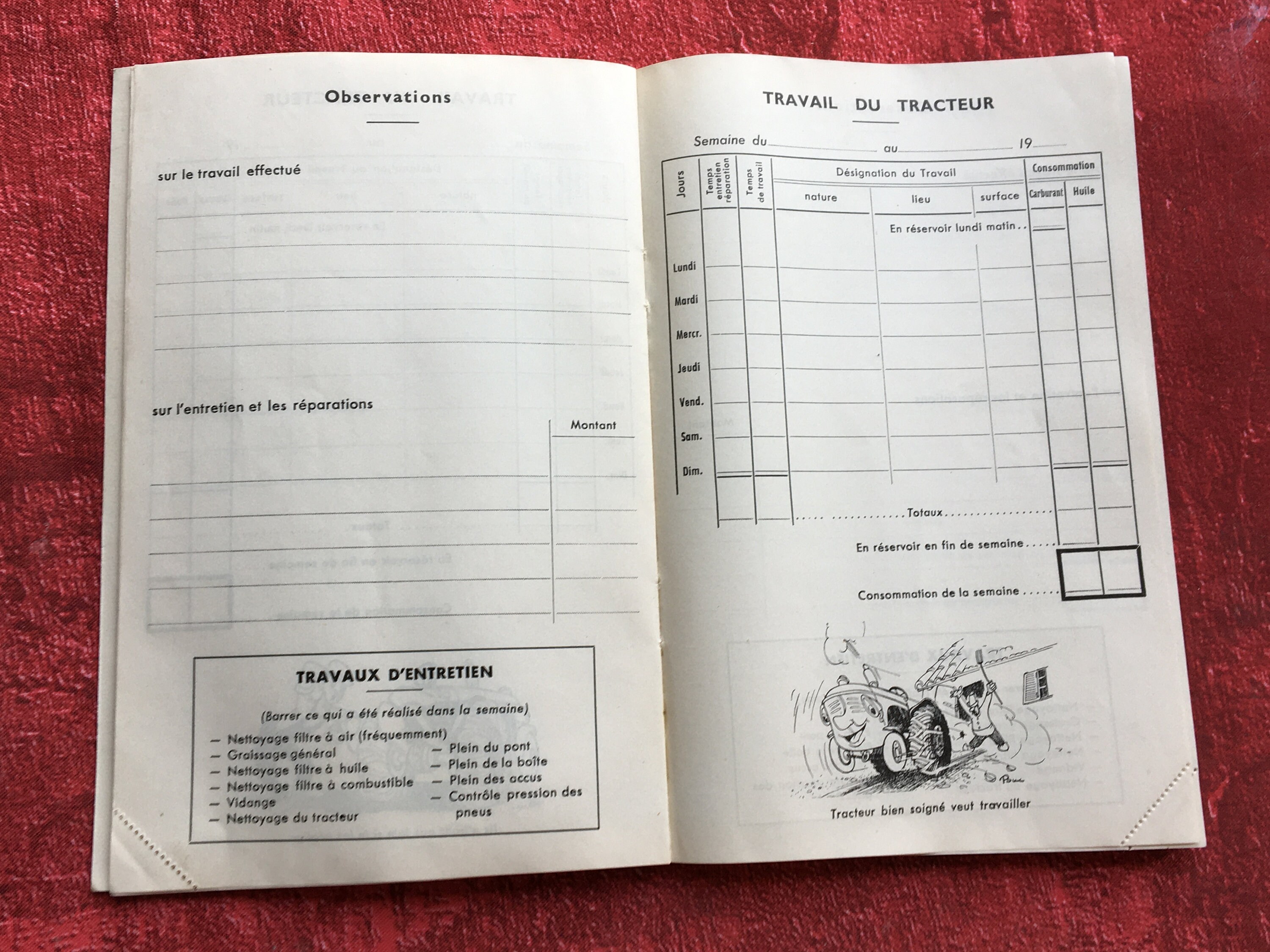 Shell Petrol Station Tractor Logbook-maintenance-use-observation-real ...