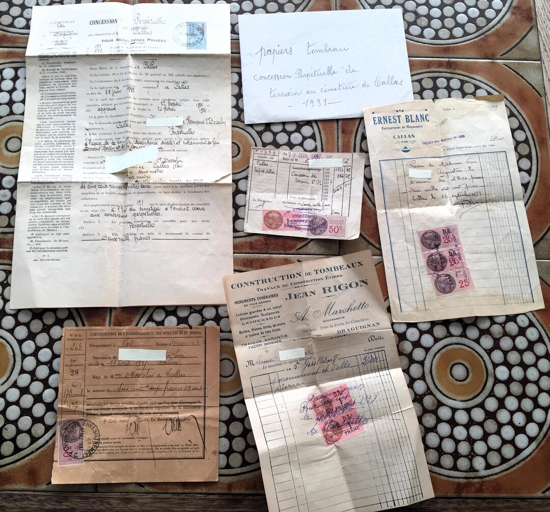 Old Papers Post-mortem-mortifer-funeral-funeral-cemetery-bills+mail ...