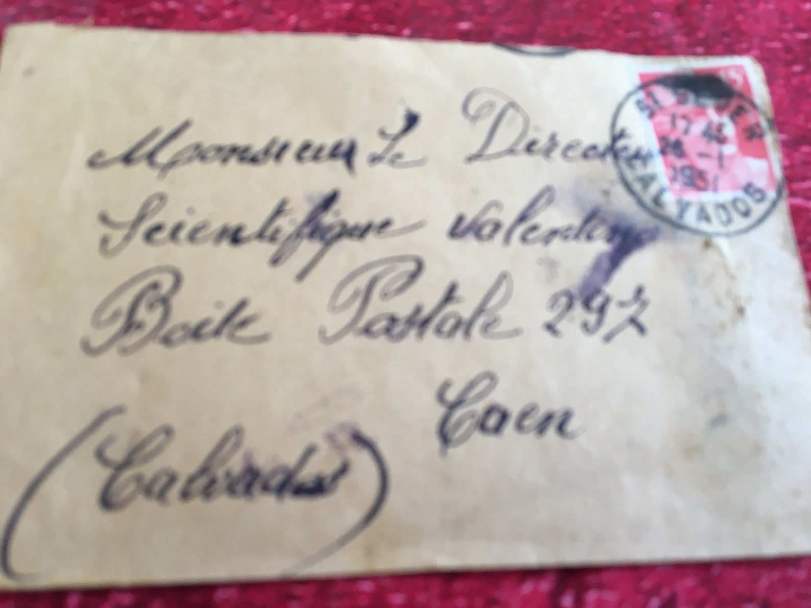 Antique French Folded Letters (1850 - 70s), Set of 5 With Post Stamps ...