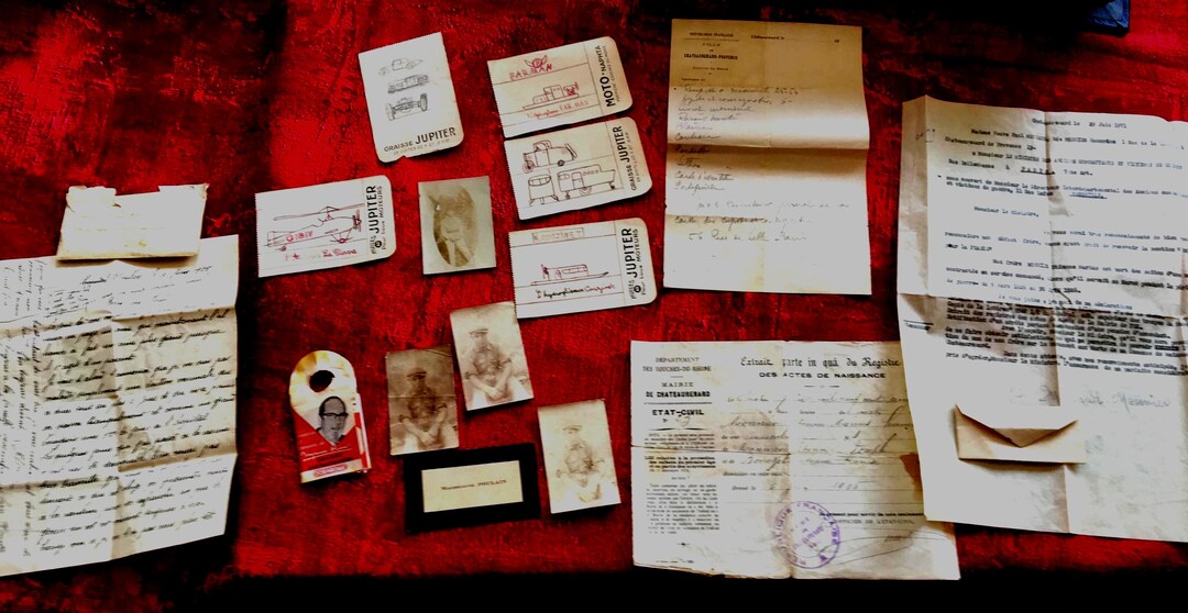 Old Papers-mayor Chateaurenard-a Minister Veterans-birth Certificate ...