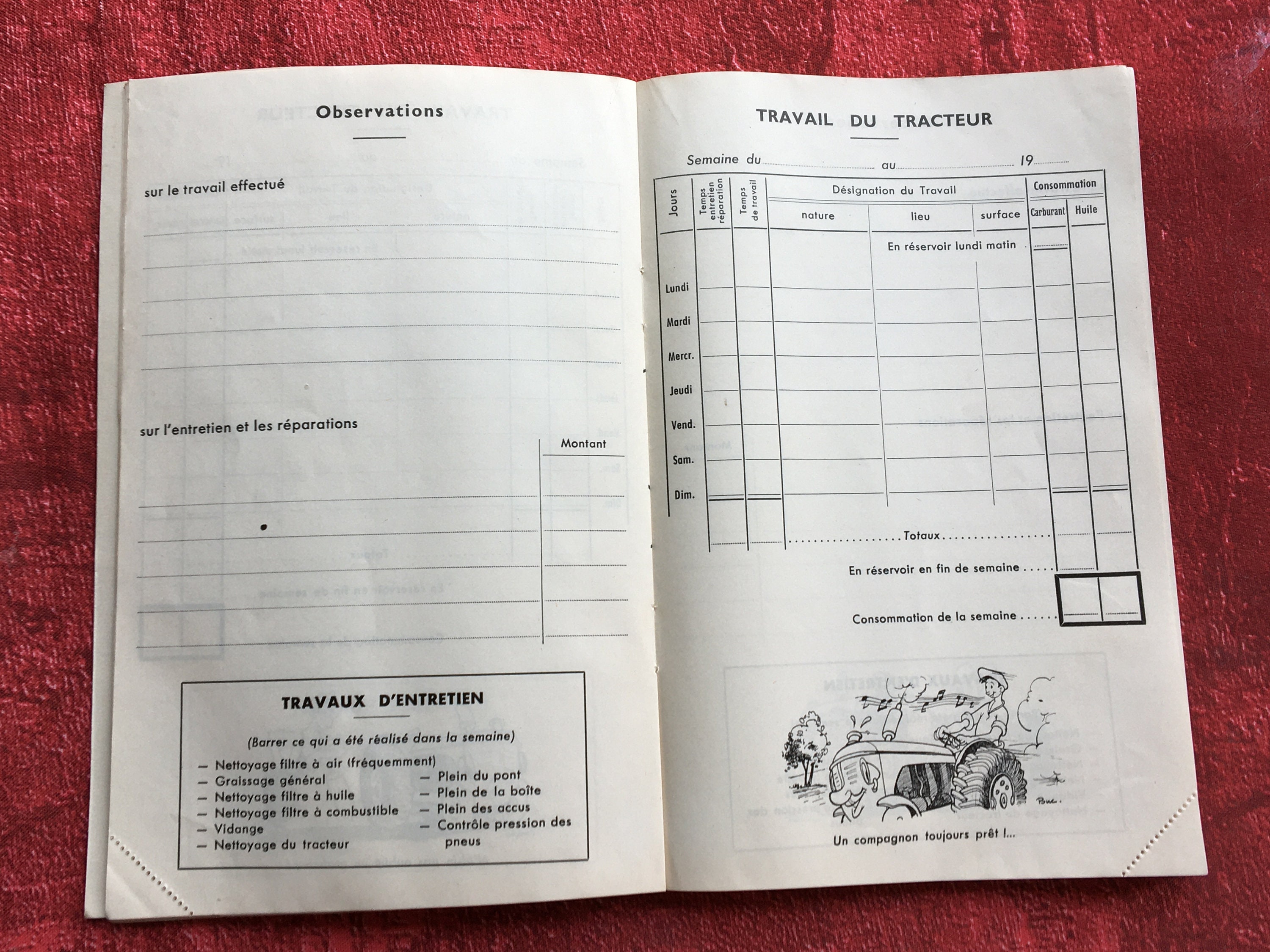 Shell Petrol Station Tractor Logbook-maintenance-use-observation-real ...