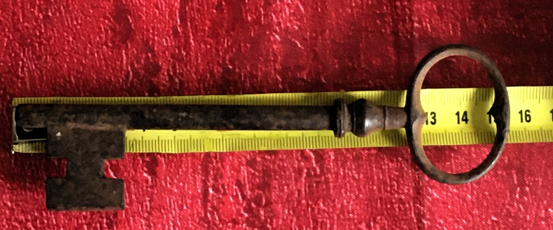 Old Castle Door Lock KEY in France Antiquités Ironwork Well - Etsy