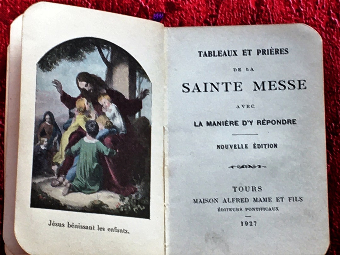 1927 Missal Holy Mass Tables and Morning-evening Prayers-how to Respond ...