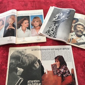1973 Woman's French 3 Magazine Revue Bonne Soiree-mode-works-couture ...