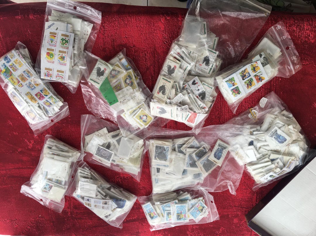 70 Postage Stamps Collection of France Large, Medium Format Soft Size ...