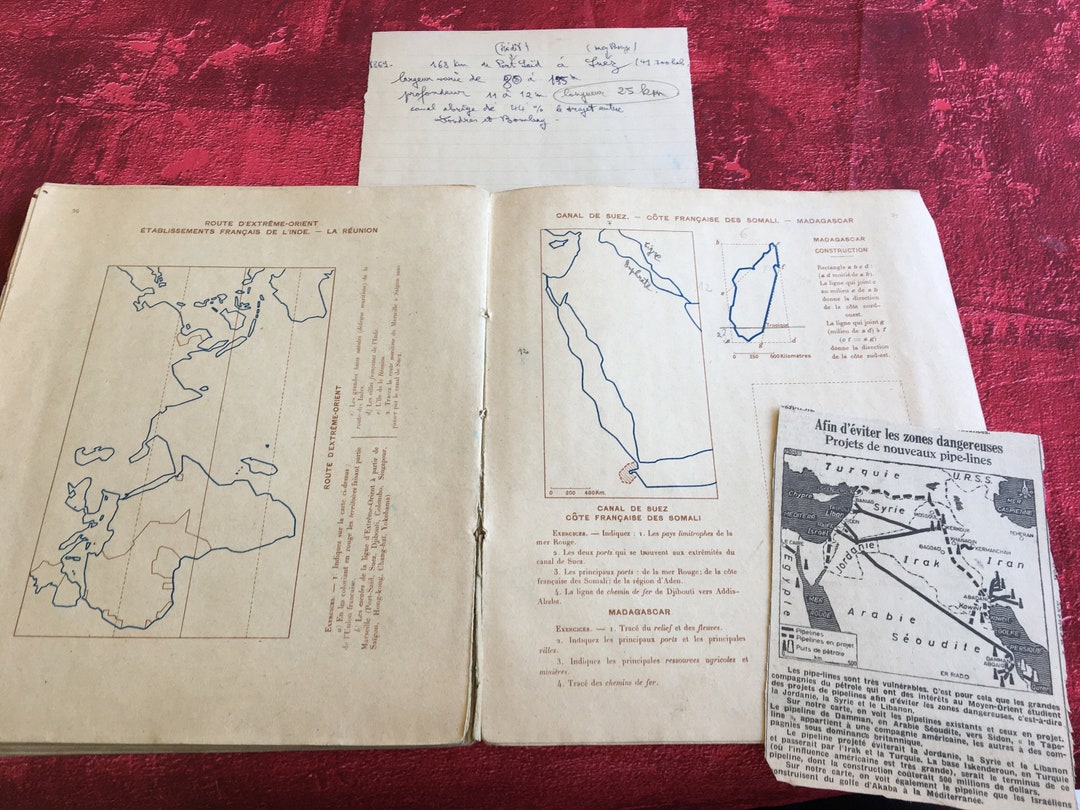 School Notebook Cartography France & Overseas-french Colony Paper ...