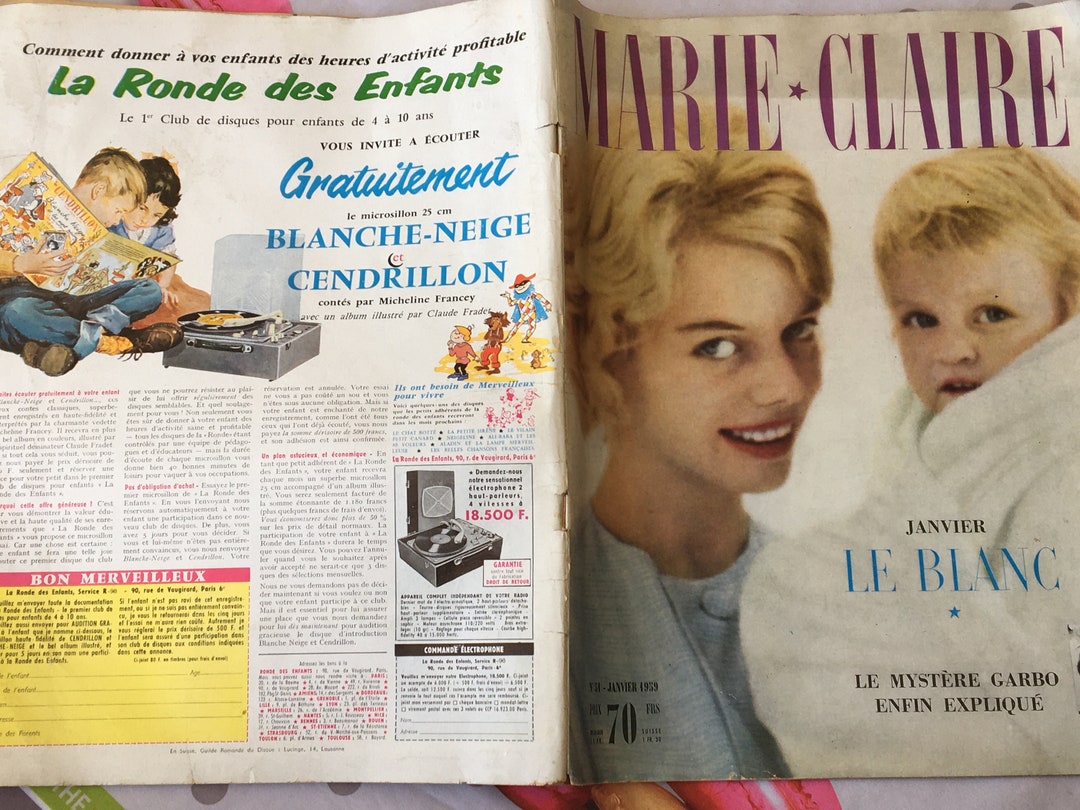 1959 Woman's Magazine Revue Marie*claire-fashion-works-couture-patterns ...