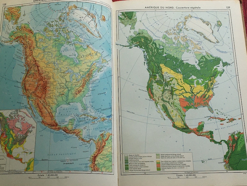 New General Atlas of France Edition Bordas 1959 World Geography ...