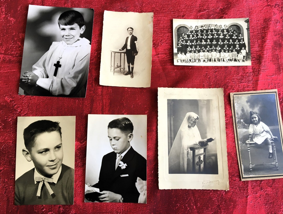 7 Photographs Communion France Christian Religion Photos R.P.P.C Real ...