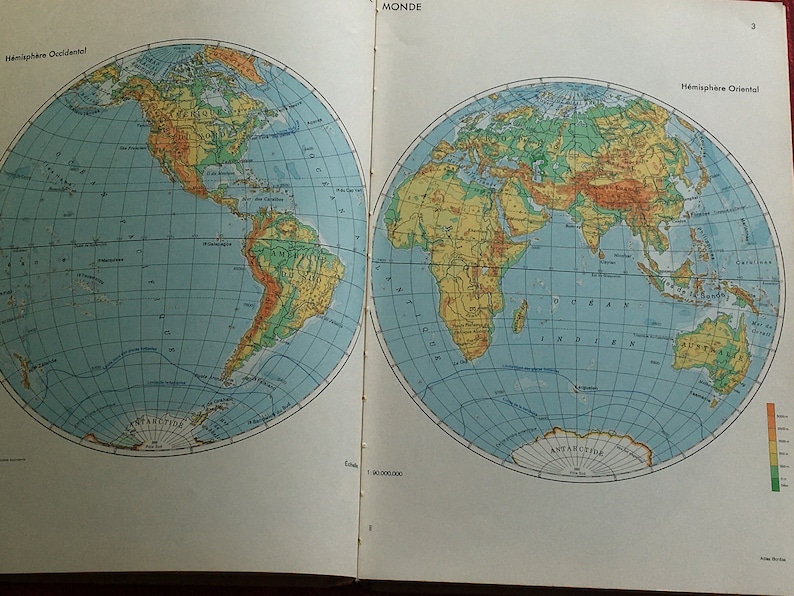 New General Atlas of France Edition Bordas 1959 World Geography ...