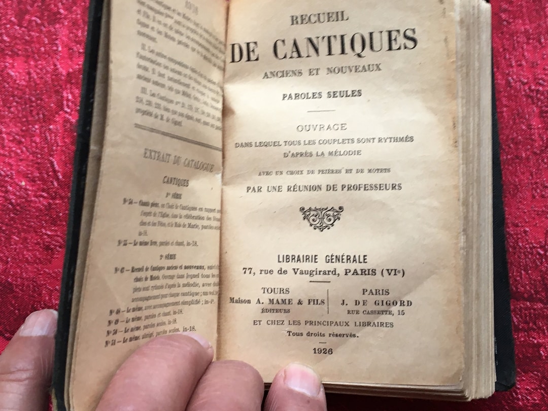 Missal Collection of Hymns Words Alone-christian Religion Prayer Book ...