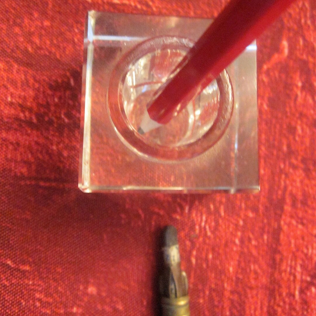 Vintage Inkpot in Porcelain White (insert (chipped See Scan ) School ...