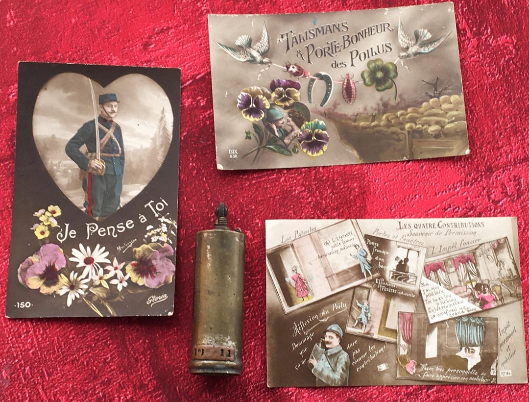 Ww1-trench Crafts Gasoline Lighter-art Du Poilu-trench Art-trench Art ...