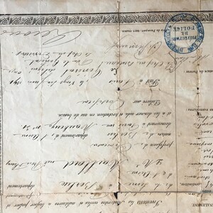 Rare 1891-passport Inside France Police Générale Paris Safe-conduct ...