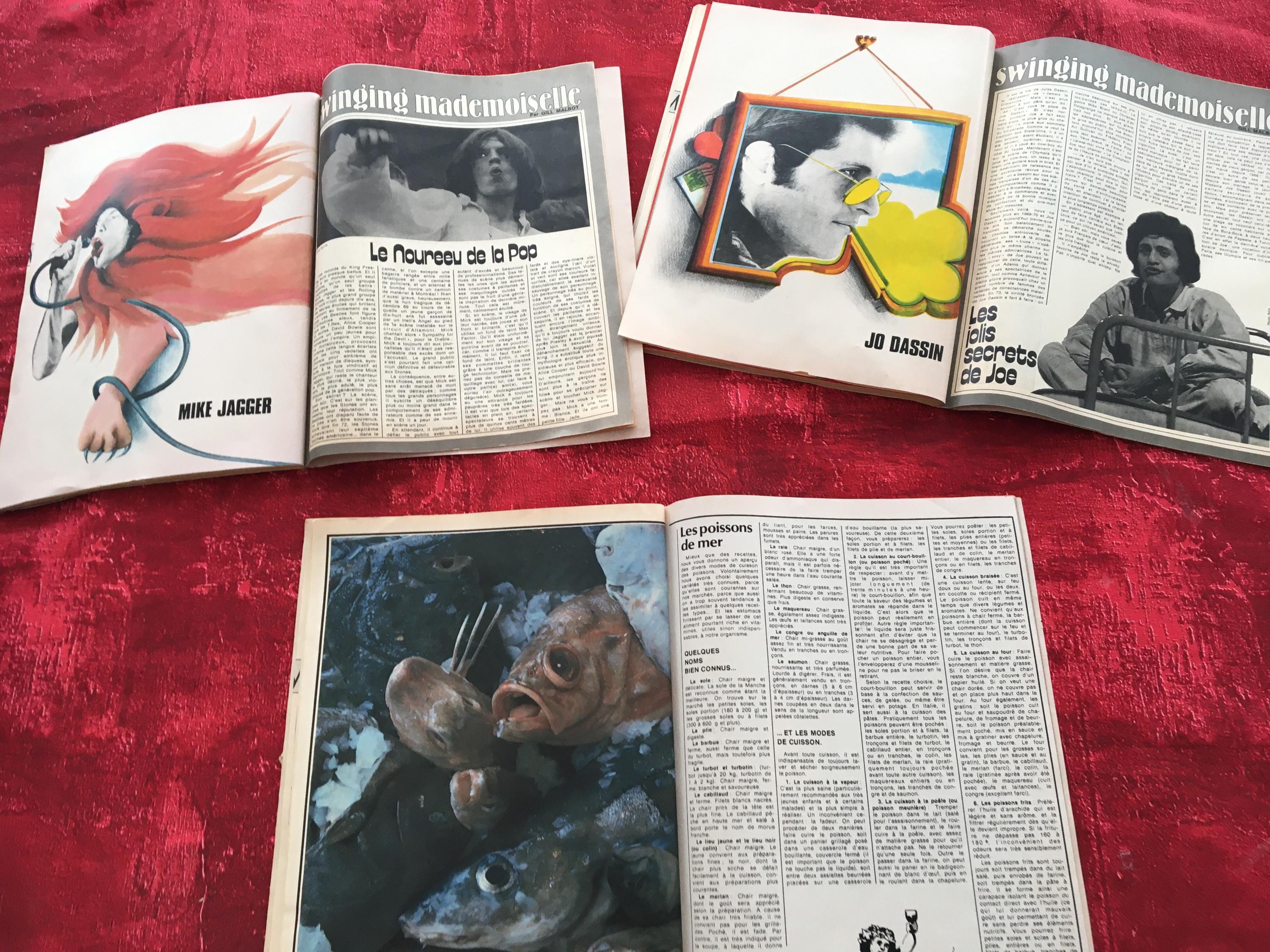 1973 Woman's French 3 Magazine Revue Bonne Soiree-mode-works-couture ...