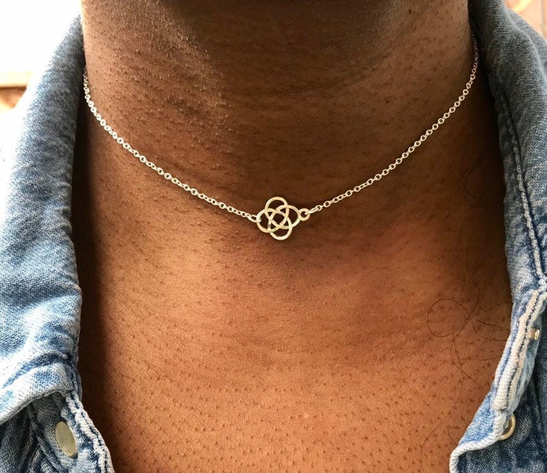 Celtic Choker, Silver Choker Necklace, Celtic Knot Necklace, , Mothers ...