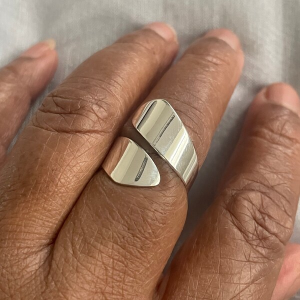 Silver Thumb Ring - Etsy