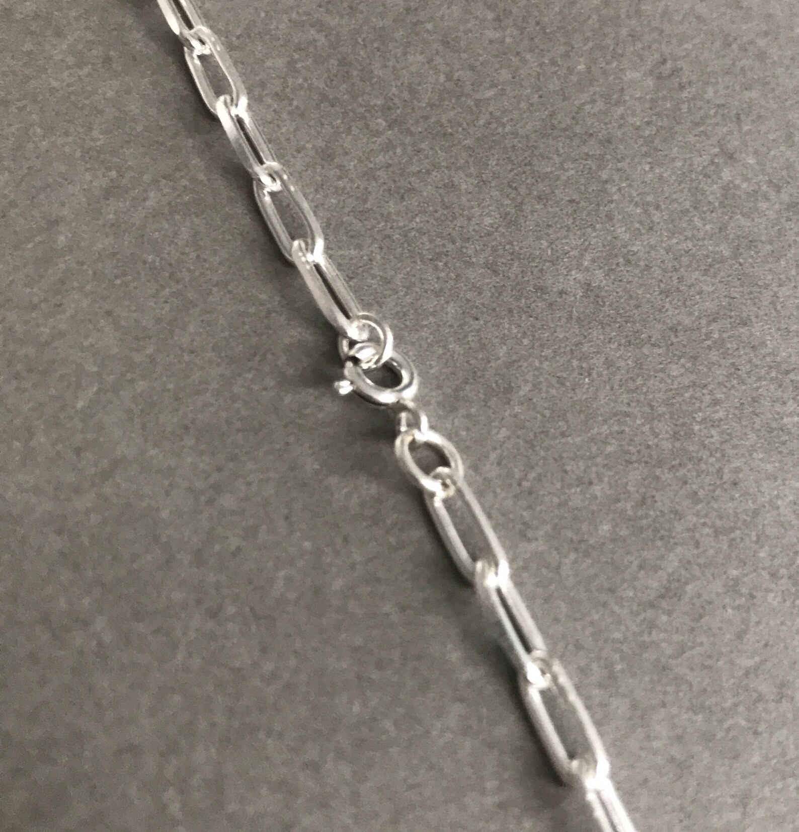 Paperclip Necklace Rectangle Link Necklace Layering | Etsy