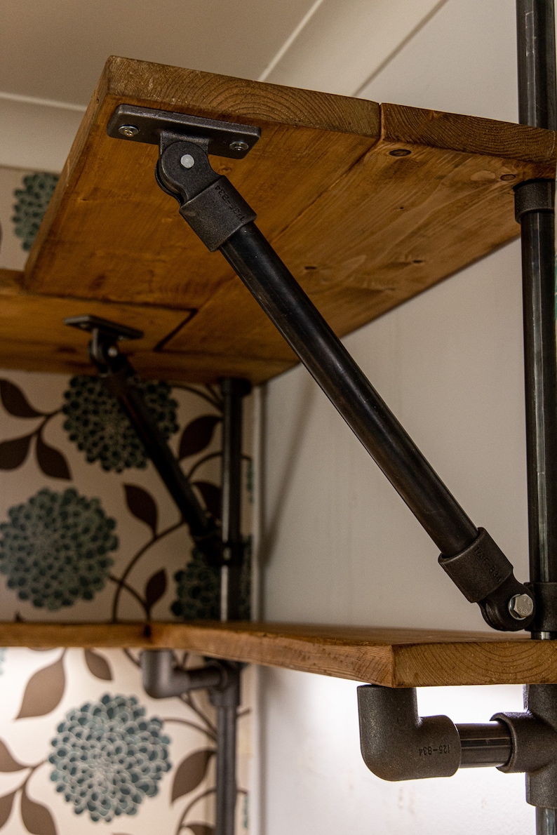 Bespoke Workstation Corner Desk With Deep Top Shelf and - Etsy