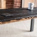 Reclaimed Burnt / Scorched Wood Coffee Table. - Etsy UK