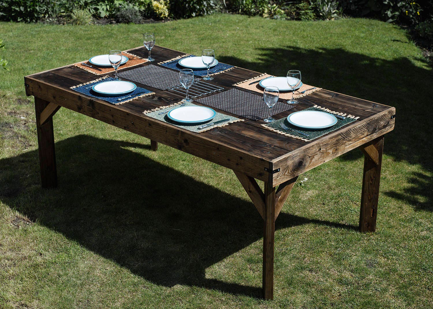 Large Rustic Dining Table Solid Reclaimed Wood - Etsy UK