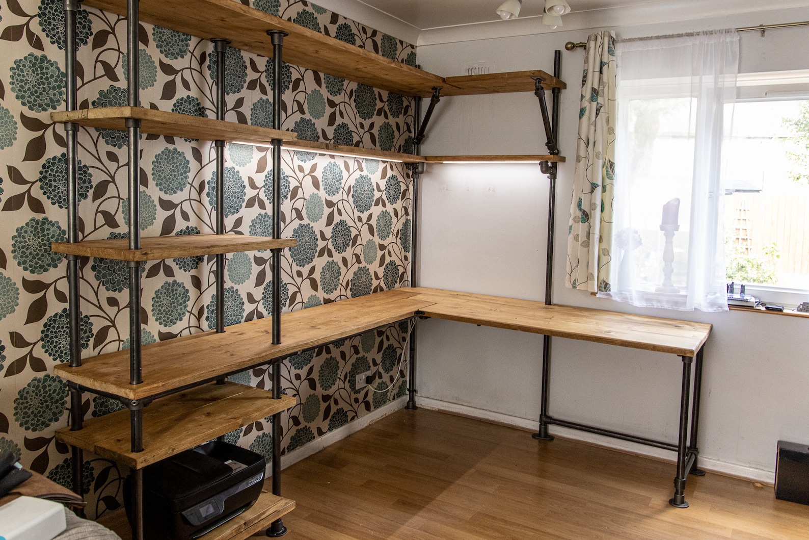 Bespoke Workstation Corner Desk With Deep Top Shelf and - Etsy UK