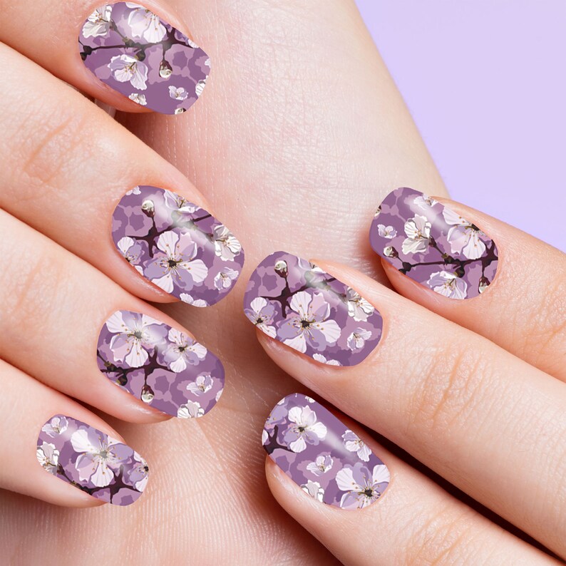 WATERSLIDE NAIL WRAPS 4 Sets of 18 Spring Flower Mix Decals - Etsy