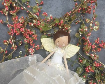 Christmas Fairy / Angel / Tree Fairy / Fairy Doll / Wooden Doll / Tree ...