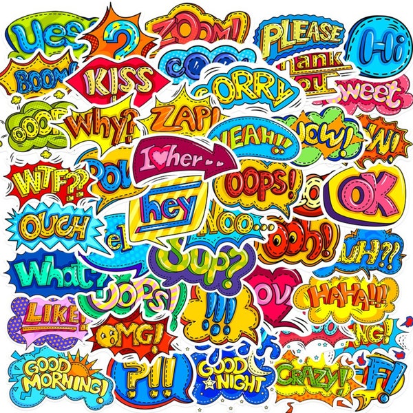 Comic Words - Etsy