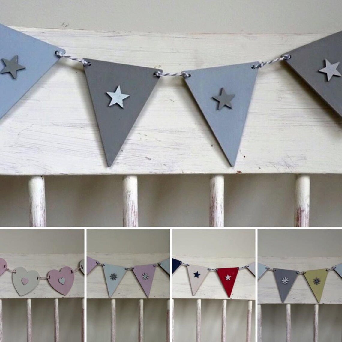 Wooden Bunting - Etsy UK