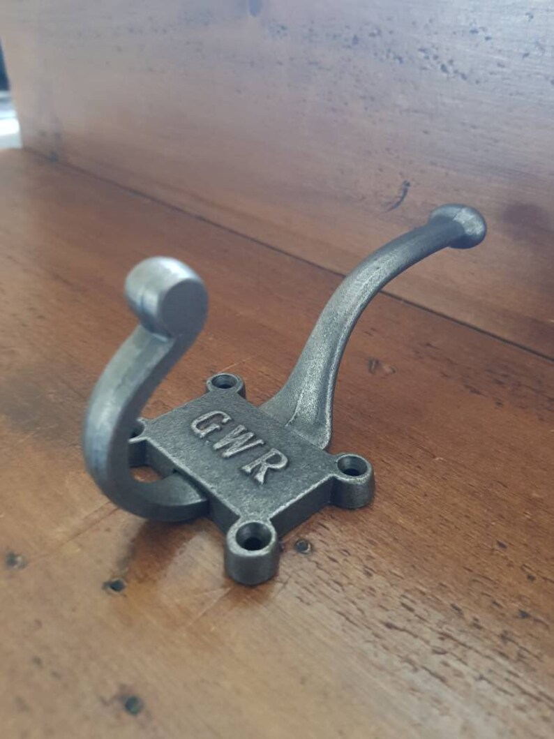 5 X Antique Coat Hooks Wall Decorative Entryway Cast Iron