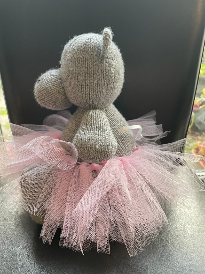 Hand Knitted Hippo. - Etsy