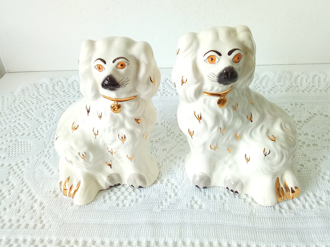 Pair of Beswick Wally Dogs Ceramic Hand Painted Height - Etsy