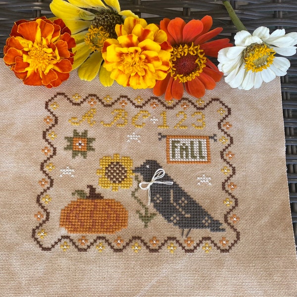 Fall Cross Stitch Pattern - Etsy