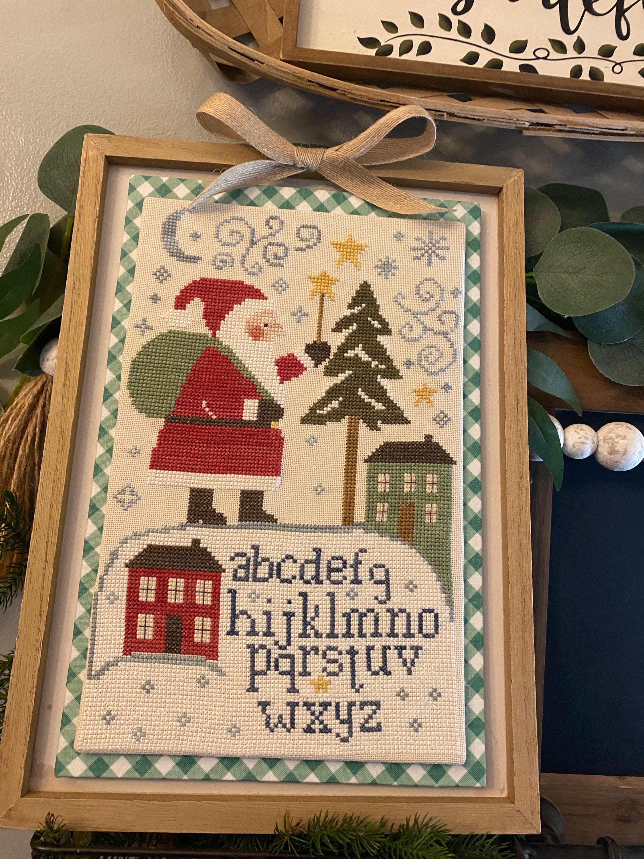 Santa’s Alphabet Hill, a PDF Christmas Cross Stitch Pattern by Monica’s ...