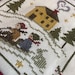Winter Sledding Scene Cross Stitch Pattern, Country Series (PDF) - Etsy