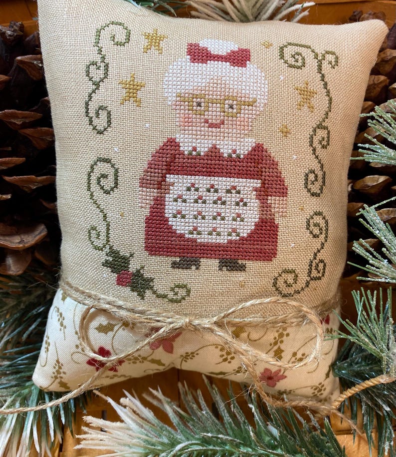 Sew Sweet Mrs. Claus, a PDF Cross Stitch Pattern by Monica’s Stitching ...