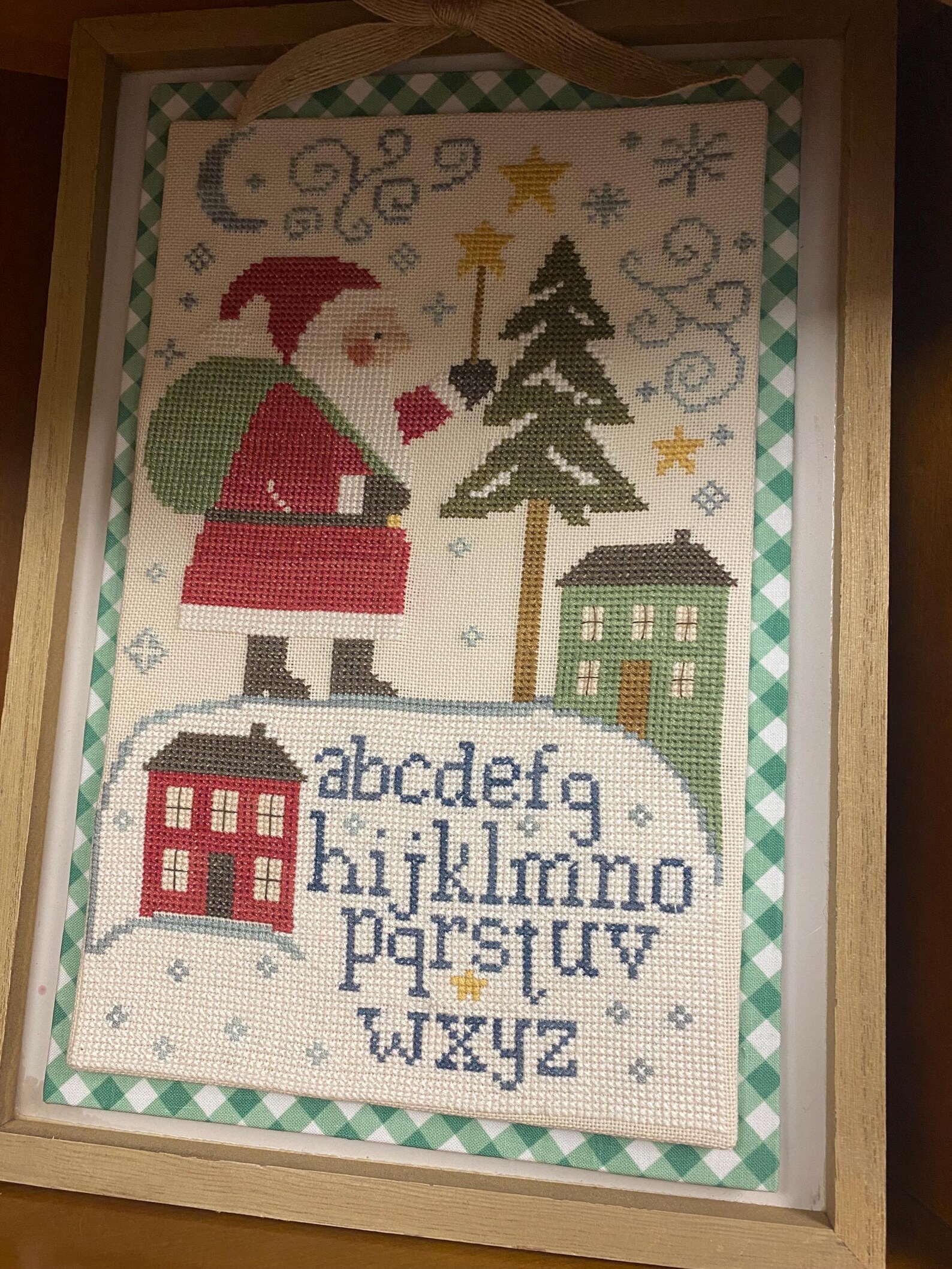 Santa’s Alphabet Hill, a PDF Christmas Cross Stitch Pattern by Monica’s ...